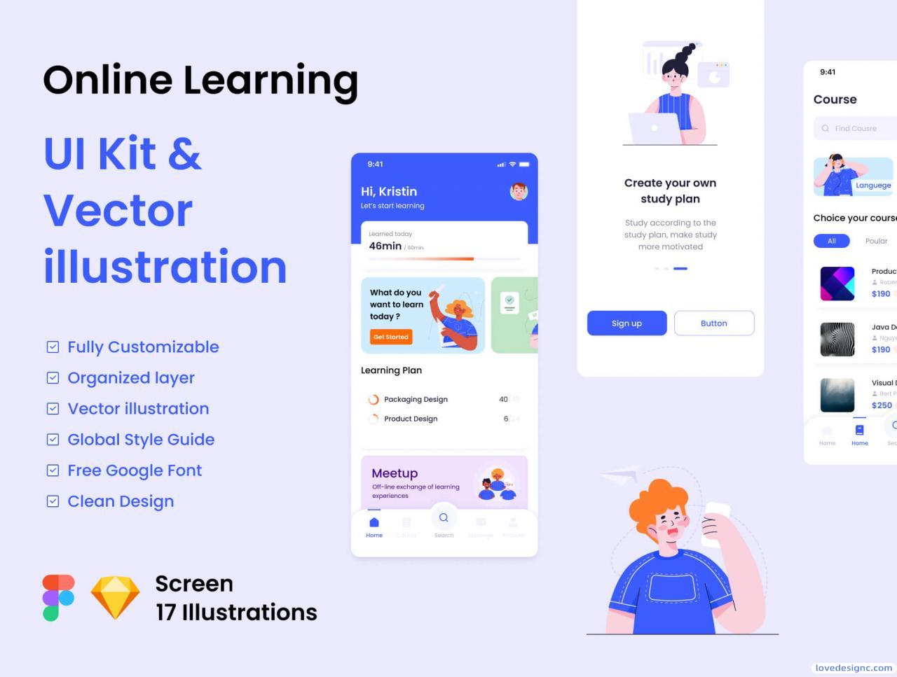 Online Learning Uikit 在线学习APP-0468-爱设计爱分享c